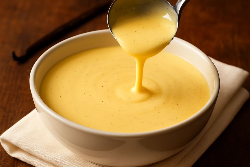 Easy Homemade Creme Anglaise: Classic French Vanilla Custard Sauce ...