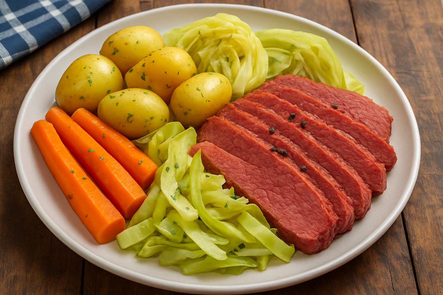 Classic Irish Boiled Dinner: Tender Corned Beef and Hearty Vegetables ...