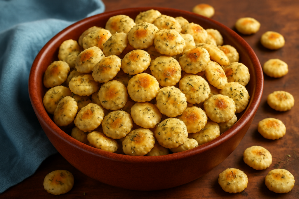 Zesty Ranch Oyster Crackers: A Crunchy Homemade Party Snack - Recipe ...