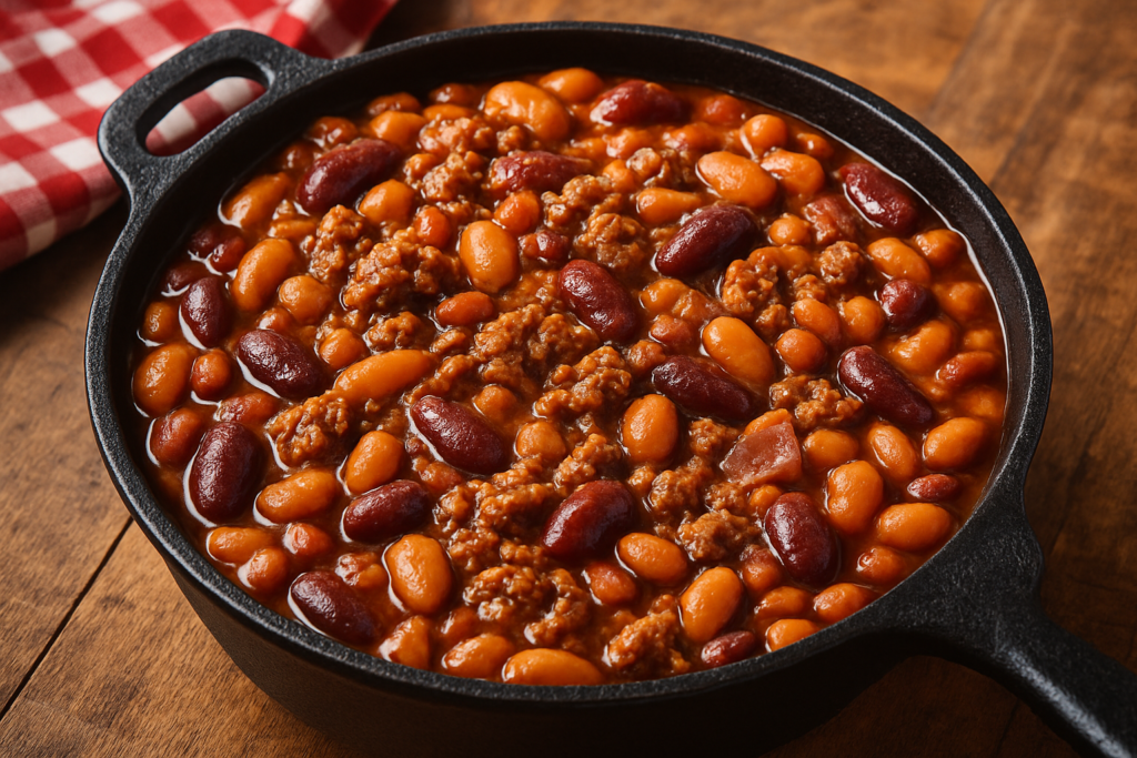 Four-Bean Cowboy Beans: A Hearty Slow Cooker Comfort Meal - Recipe ...